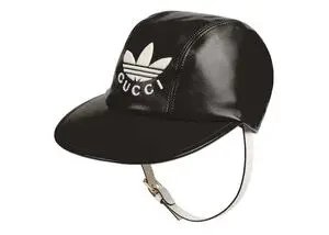 Gucci X Adidas Baseball Cap With Chin Strap - Black