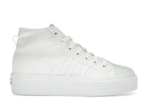 Adidas Nizza Platform Mid-top Sneakers - Cloud White