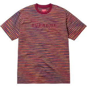 Supreme Static Stripe Top - Burgundy