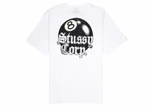 StÜssy 8 Ball Corp. Tee Shirt - White