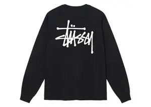 StÜssy Basic Long Sleeve Tee Shirt - Black