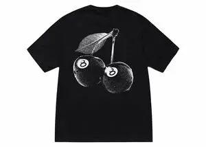 StÜssy Cherries Tee Shirt - Black
