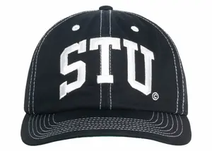StÜssy Mid-depth Stu Arch Strapback - Black