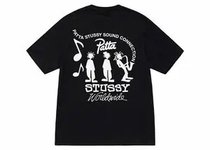 StÜssy X Patta Sound Connection Tee Shirt - Black