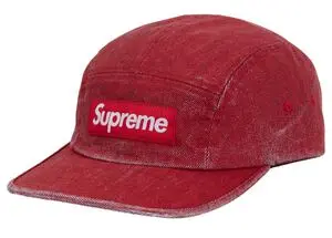 Supreme Coated Denim Camp Cap