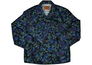 Supreme Levi's Roses Trucker Jacket - Black