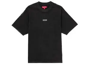 Supreme Overprint Small Box Short Sleeve Top - Black