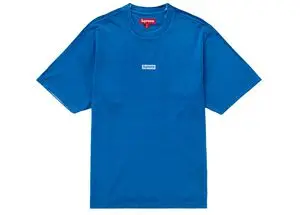 Supreme Overprint Small Box Short Sleeve Top - Blue