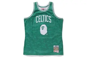 A BATHING APE X Mitchell & Ness Celtics Abc Basketball Swingman Jersey