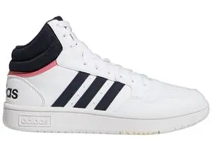 Adidas Hoops 3.0 Mid Classic Sneakers - Cloud White/legend Ink/cloud White