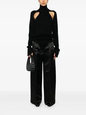PETER DO Wide-leg Satin Trousers