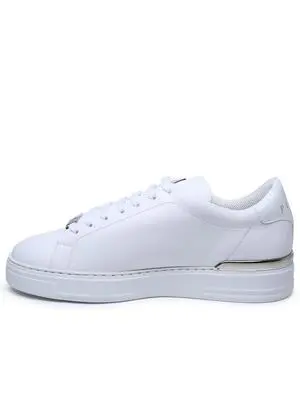 Philipp Plein Hexagon Leather Sneakers - White