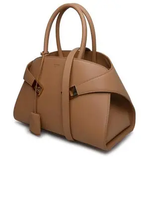 FERRAGAMO Coffee Lear Bag