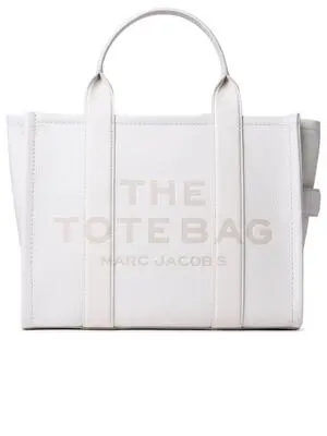 Marc Jacobs Leather Midi Tote - Ivory
