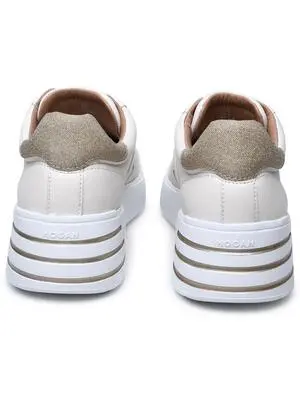 Hogan Leather Rebel H564 Sneaker - Cream