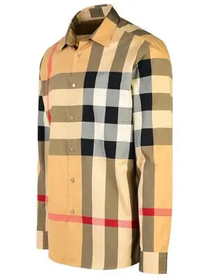 Burberry Summerton' Cotton Shirt - Beige
