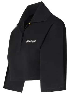 Palm Angels Cotton Crop Polo Shirt