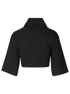Palm Angels Cotton Crop Polo Shirt