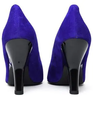 Tory Burch Purple Suede Eleanor Pumps