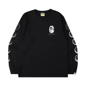 A BATHING APE Ape Head Moon Long-sleeve Tee - Black