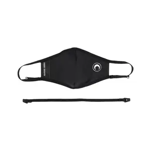 MARINE SERRE Crescent Moon Print Face Mask - Black