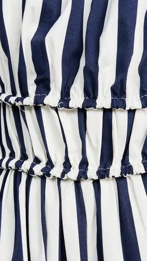 English Factory Stripe Sleeveless Maxi Dress