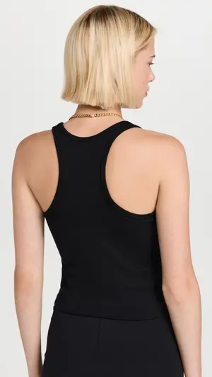 Splits59 Ashby Rib Crop Top - Black