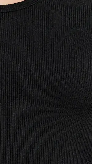 Splits59 Ashby Rib Crop Top - Black