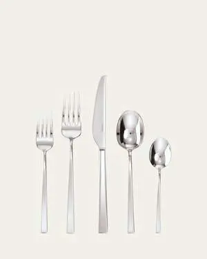 SAMBONET Linea Q 5-piece Flatware Place Setting - Silver