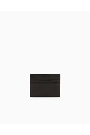 Giorgio Armani Nappa Leather Card Holder - Black
