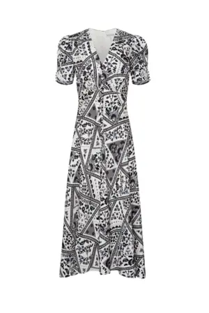 Saloni Saloni Lea Long Dress Floral
