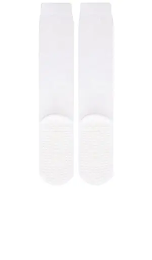 SOULS. Cloud Grip Ribbed Knit Socks - White