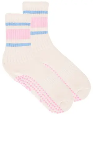 SOULS. Retro Grip Socks - Pink