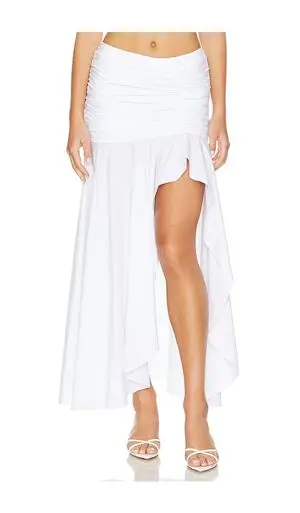 White Ruched Skirts