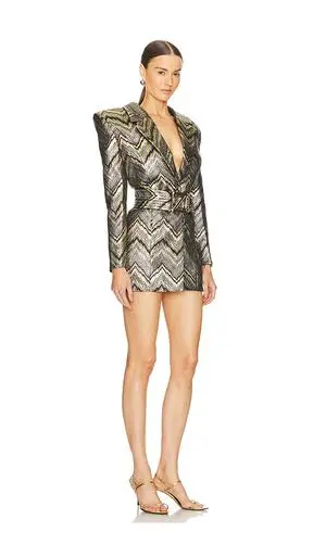 knee length dresses for ladies Luxurious Metallic Beaded Blazer/Dress main image 0