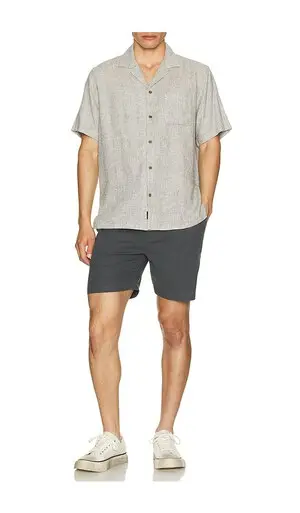 Faherty Brand Essential Drawstring Short - Graphite Tide