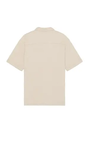 BOUND Diamond Cuban Short Sleeve Shirt In Nude