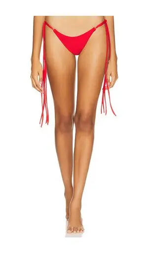 SKYLER SWIMWEAR Bikini V Bottom - Cherry Red
