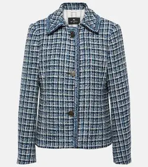Etro Cotton-blend Tweed Jacket - Multicoloured