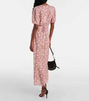 Rixo Katrina Floral Midi Dress