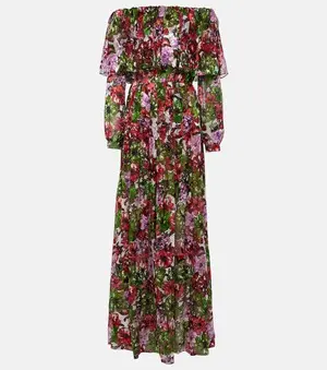 Costarellos Floria Devoré Gown