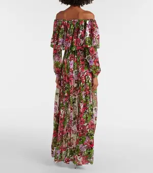 Costarellos Floria Devoré Gown