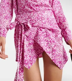 Isabel Marant Étoile Habla Draped Silk-blend Minidress