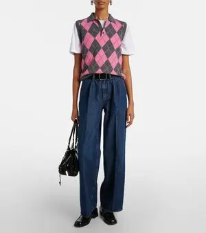 FRAME High-rise Wide-leg Jeans