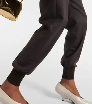 Stella McCartney Wool Flannel Sweatpants - Brown