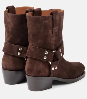 Paris Texas Roxy 45 Suede Biker Boots