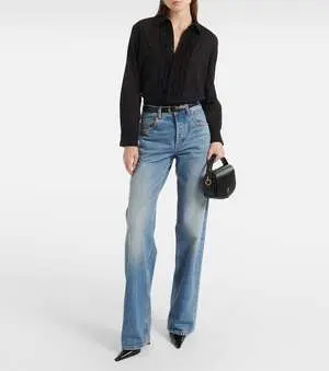NILI LOTAN Nathael Ruffled Shirt