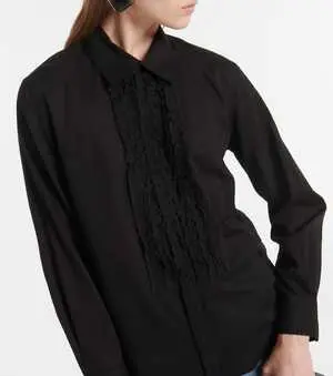 NILI LOTAN Nathael Ruffled Shirt