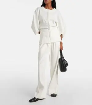 Proenza Schouler Linen-blend Wide-leg Pants