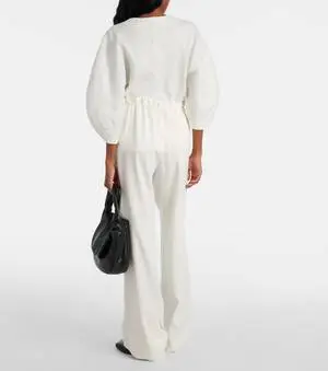 Proenza Schouler Linen-blend Wide-leg Pants
